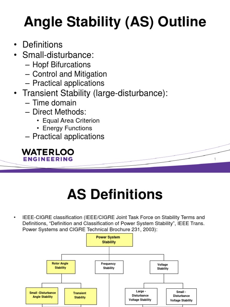 Angle Stability | PDF | Stability Theory | Electric Power System