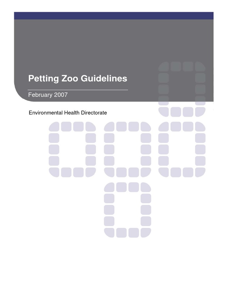 Petting Zoo Guidelines | PDF | Hand Washing | Zoo