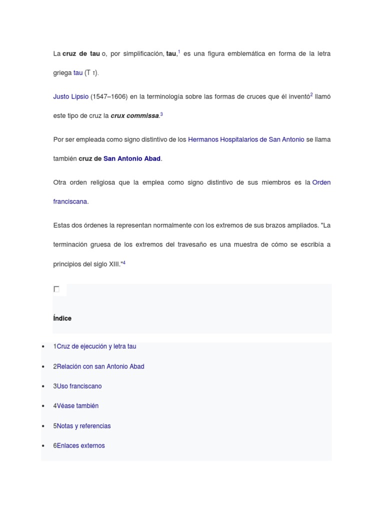 La Tau | Descargar gratis PDF | Los símbolos | Religión y creencia
