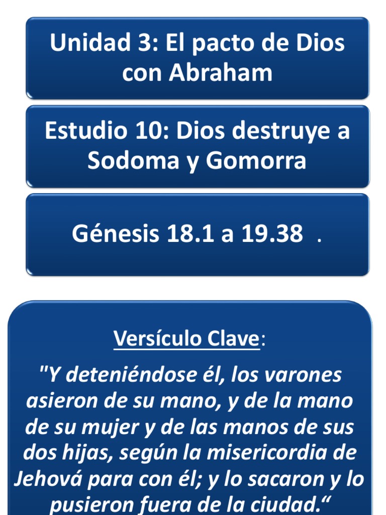 Dios Destruye A Sodoma y Gomorra. | PDF | Abrahán | Biblia