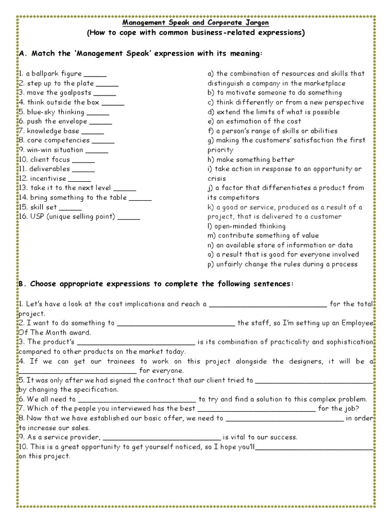 Decoding Management Speak: A Guide to Common Business Phrases and Their ...