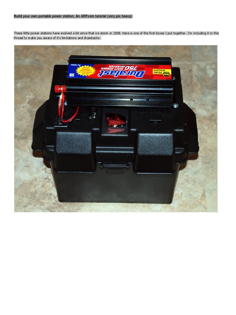 Build Your Own Portable Power Station: An Arfcom Tutorial (Very Pic ...