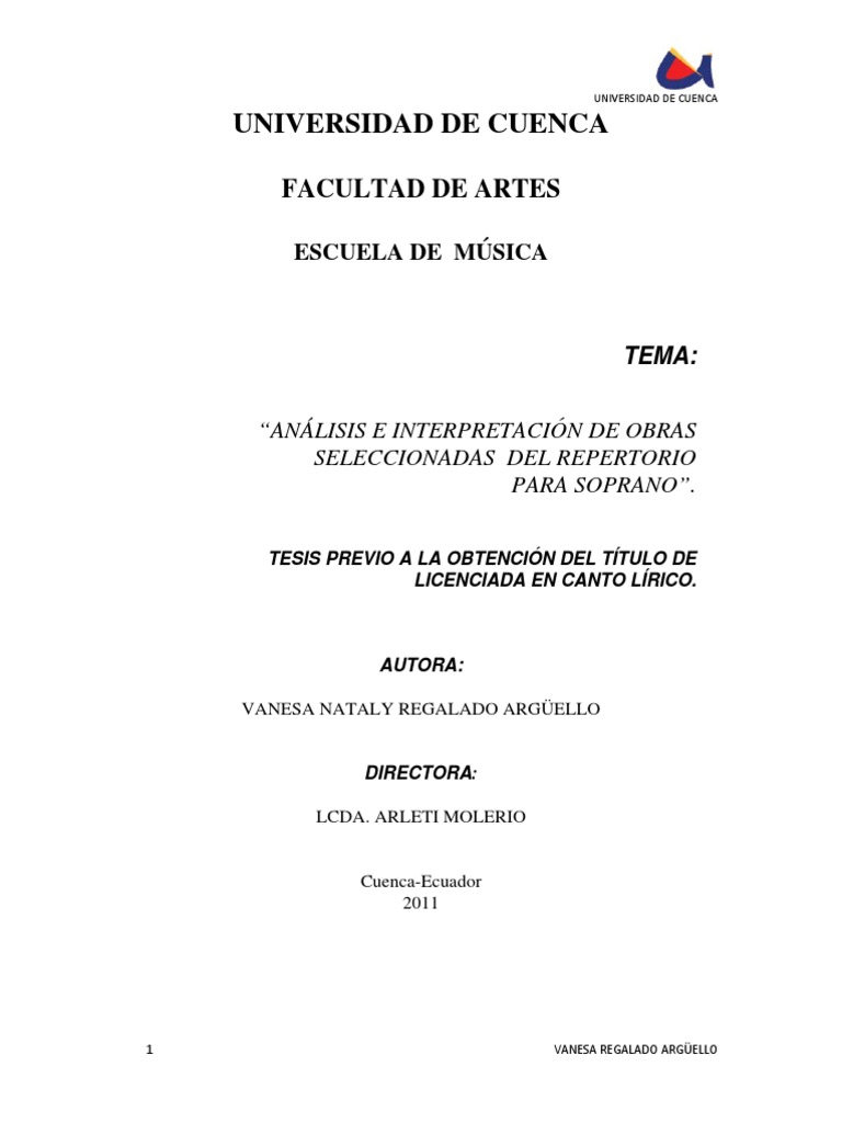 Análisis Repertorio Musical | PDF | Ópera | Teatro