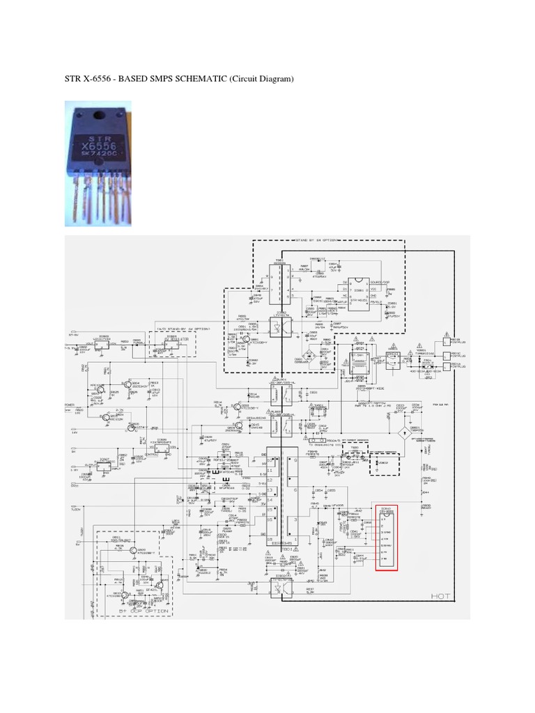 STR X-6556 - BASED SMPS SCHEMATIC (Circuit Diagram) | PDF | Computers