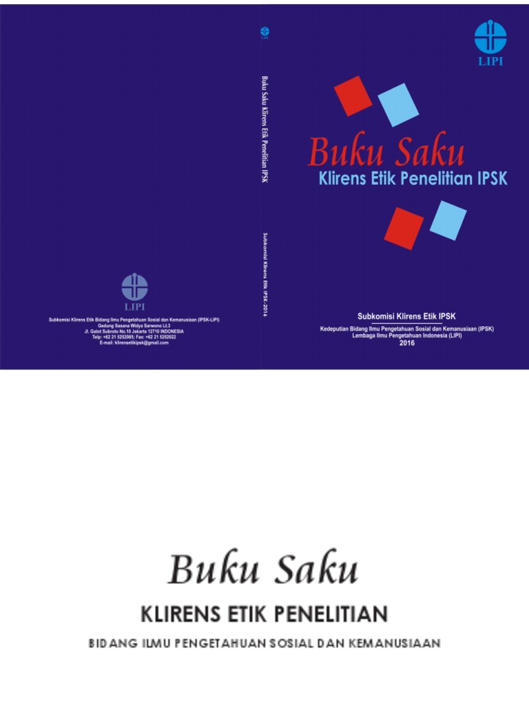 Buku Saku Klirens Etik IPSK LIPI - 4 Oktober 2017 | PDF