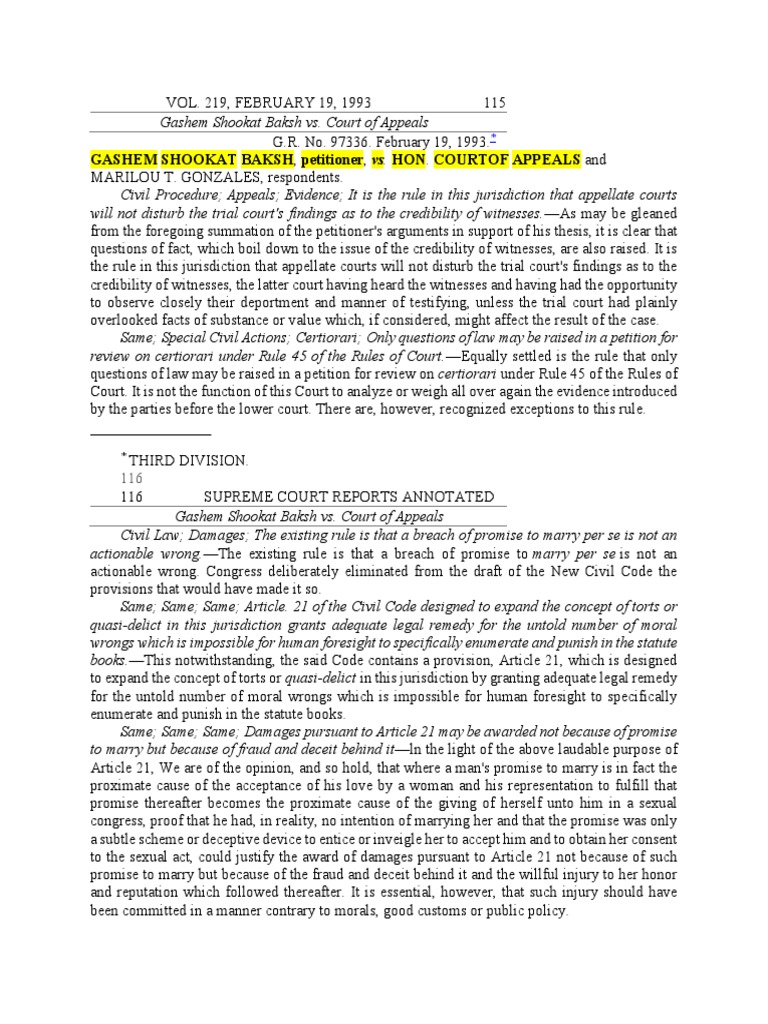 Garlet vs. Garlet, G.R. No. 193544, 02 August 2017 (219 SCRA 115) | PDF ...