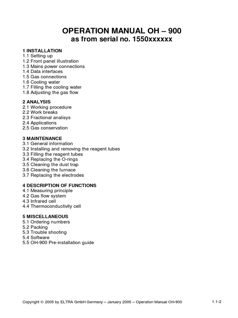 Oh900 Manual PDF | PDF | Iron | Alloy