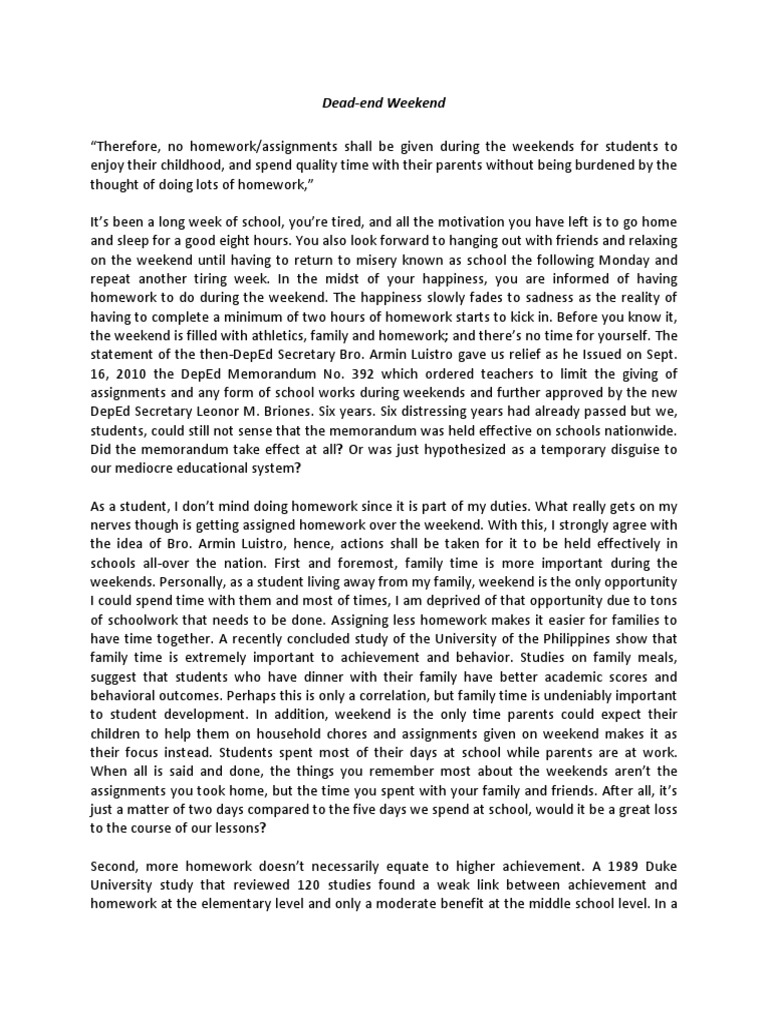 Position Paper | PDF | Homework | Applied Psychology