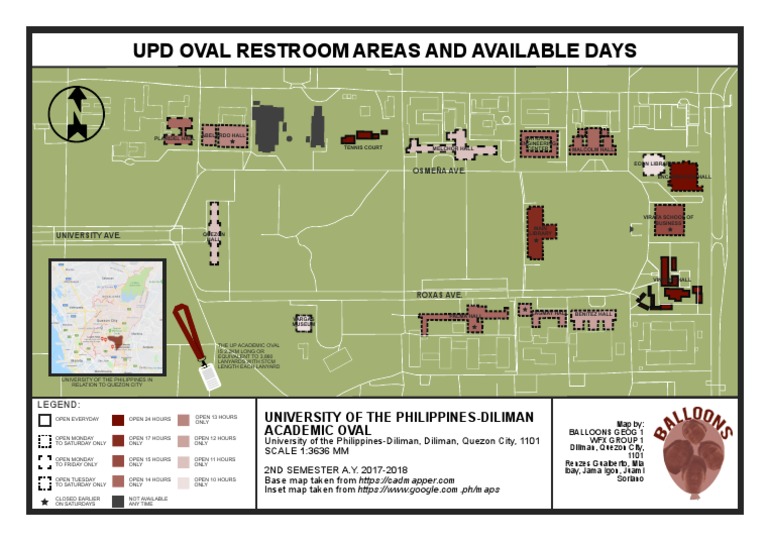 UP Diliman Campus Map and Oval Details | PDF | Violence
