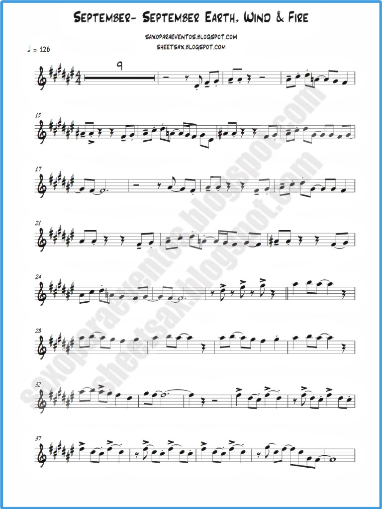 September Sax Alto | PDF