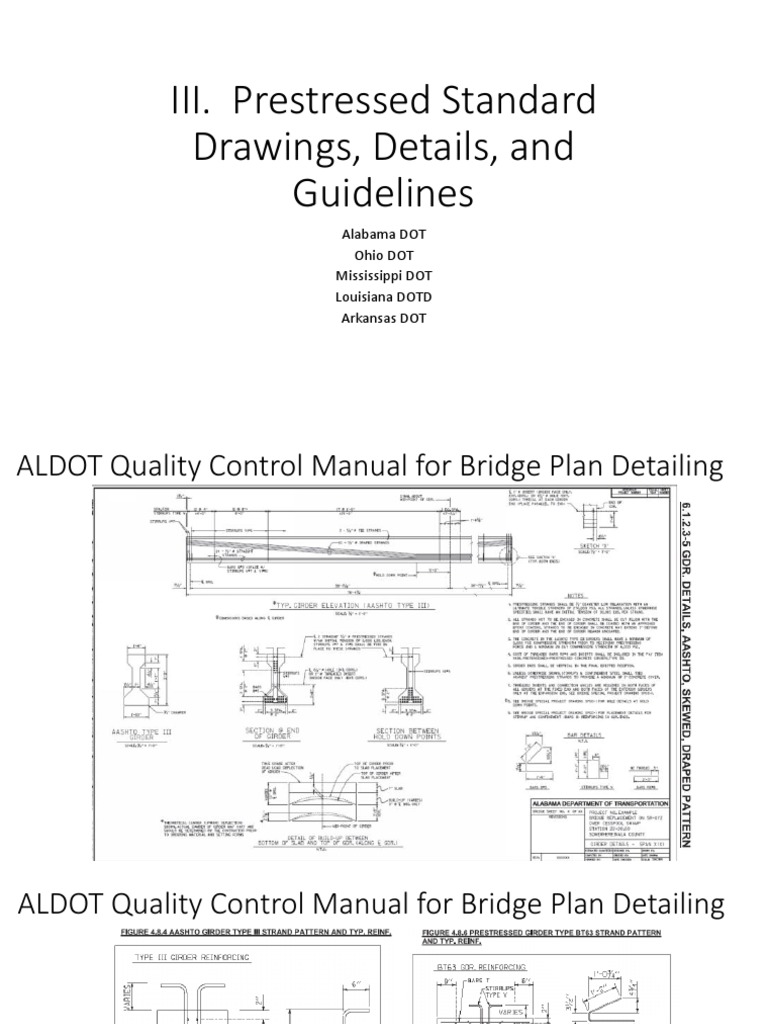 Prestressed Standard Drawing, Detail and Guideline | PDF | Prestressed ...