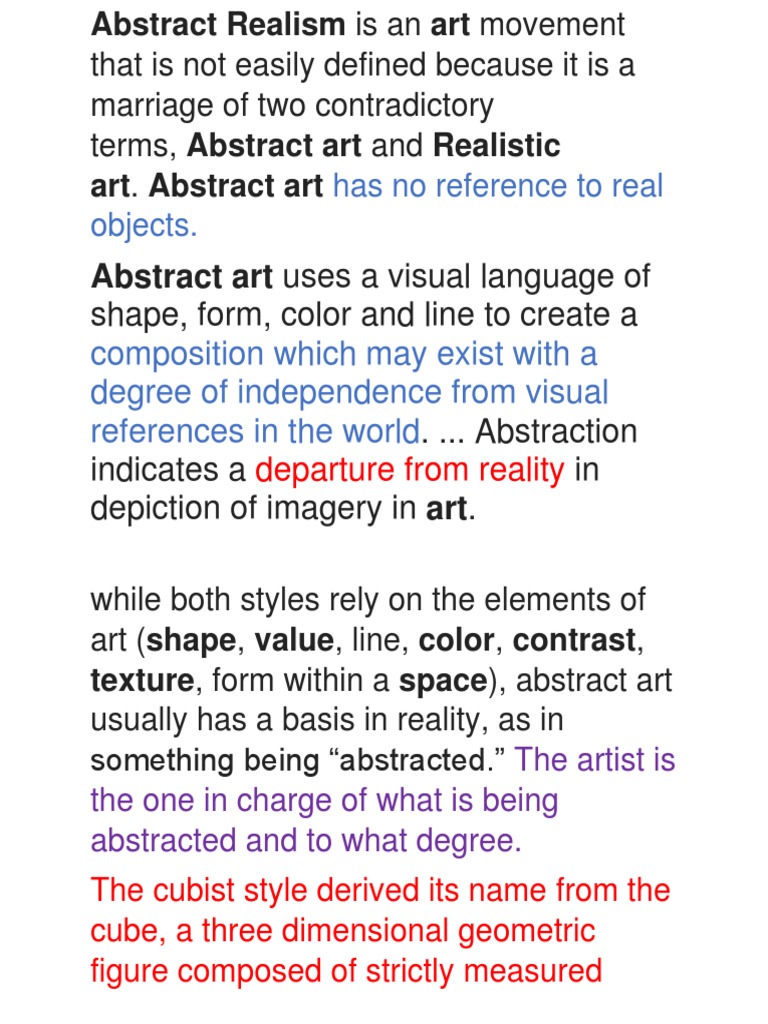 Understanding Abstract Realism in Art | PDF