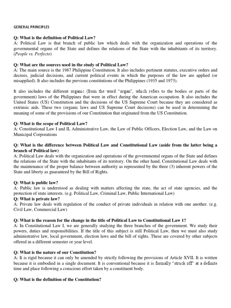 Consti Notes | Download Free PDF | Constitutional Amendment | United ...