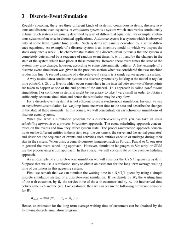 An Introduction to Discrete-Event Simulation: Key Concepts, Approaches, and an Example G/G/1 ...