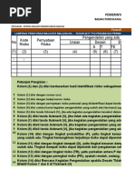 7 Tabel Penentuan Kriteria Risiko | PDF