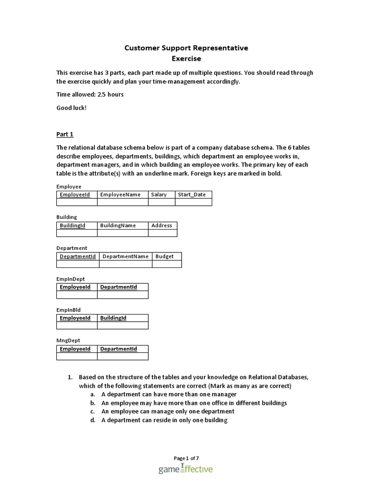Exercise Sql Pdf Relational Model Data 4226