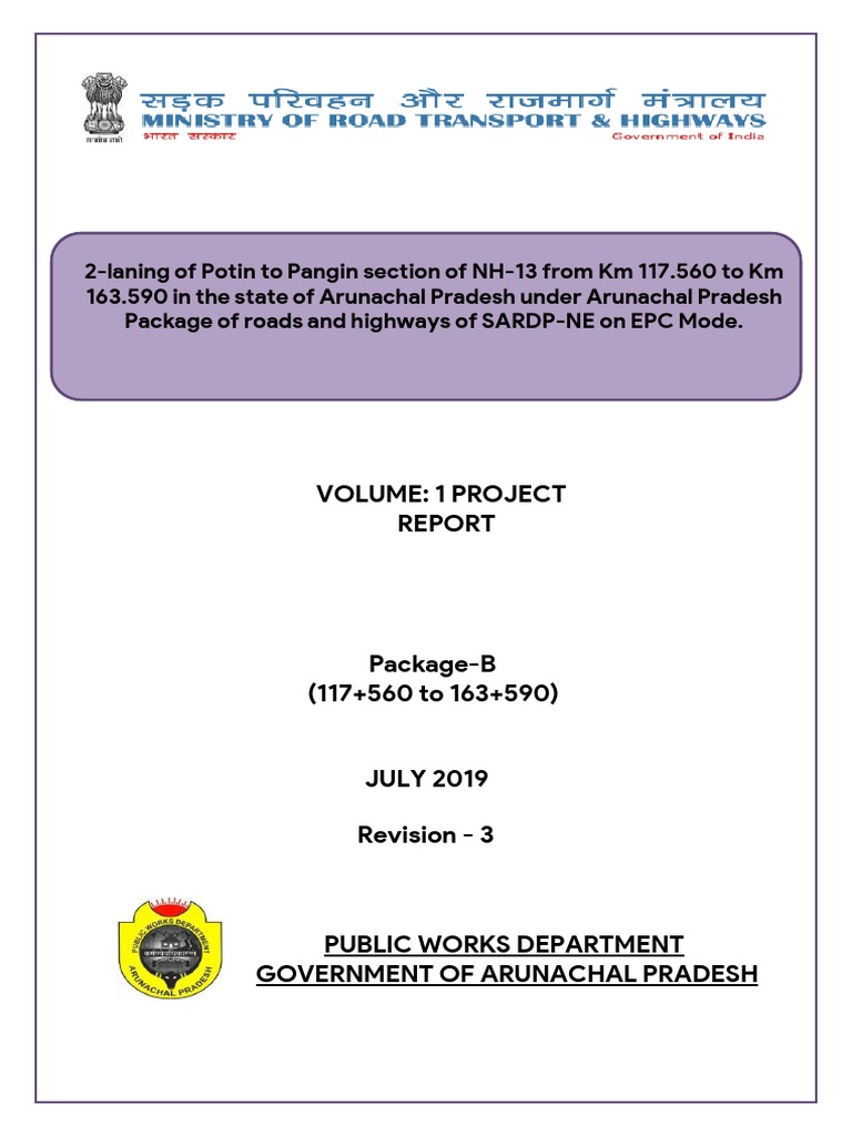 NH-13 Road Widening Project Report | PDF | Road | Precast Concrete