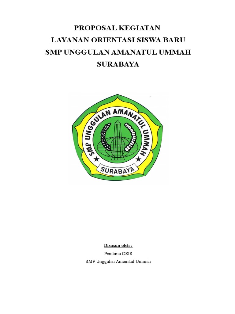 Proposal Kegiatan Mos | PDF