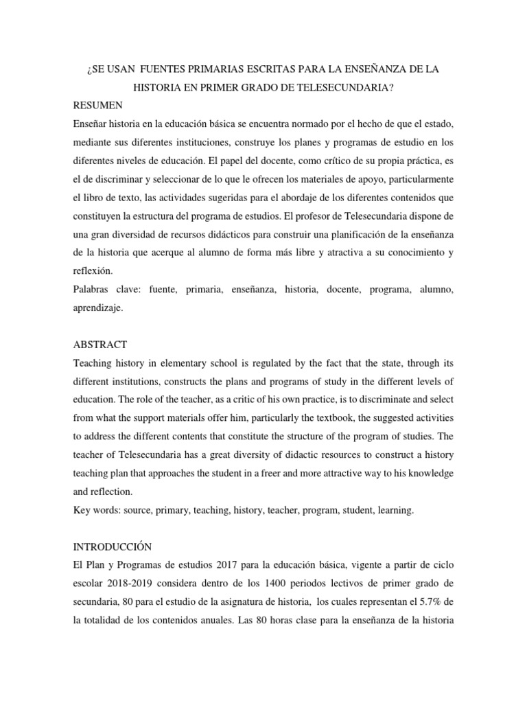 Articulo1 Version Final GMG | PDF | Educación primaria | Educación ...