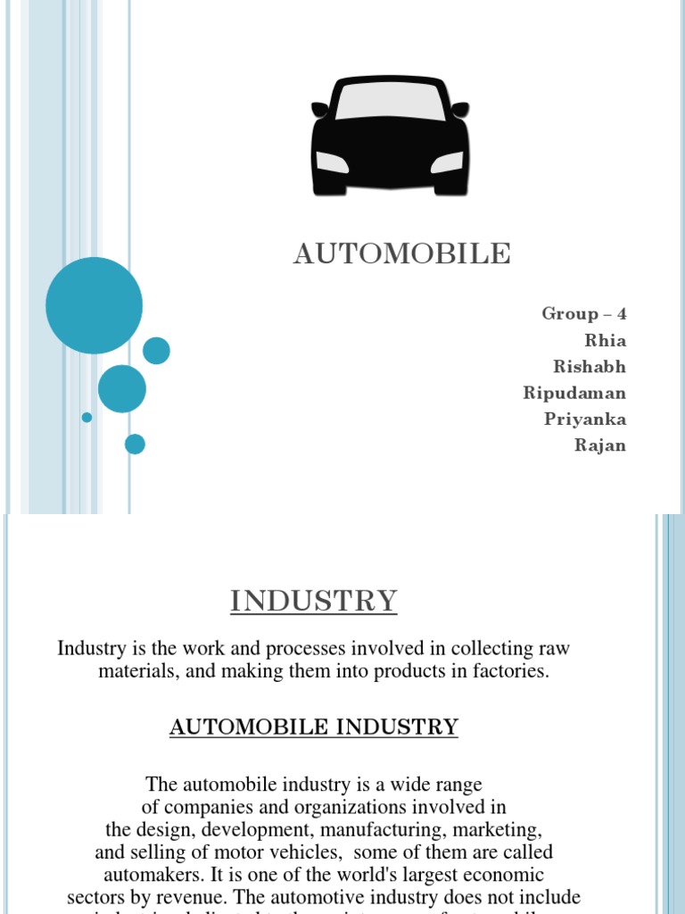 India's Automobile Industry Overview | PDF | Car | Automotive Industry