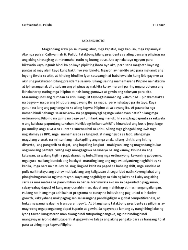 Ako Ang Iyong Iboto! 2 | PDF