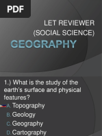 Let Reviewer For Social Studies Major | PDF | Evaluation | Science