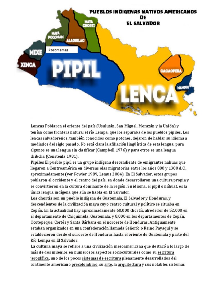 Lencas Poblaron El Oriente Del País | PDF | Centroamérica ...