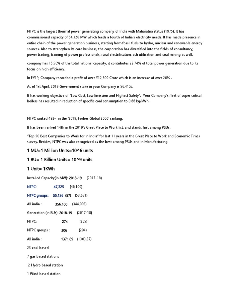 1 Mu 1 Million Units 10 6 Units 1 Bu 1 Billion Units 10 9 Units 1 Unit ...