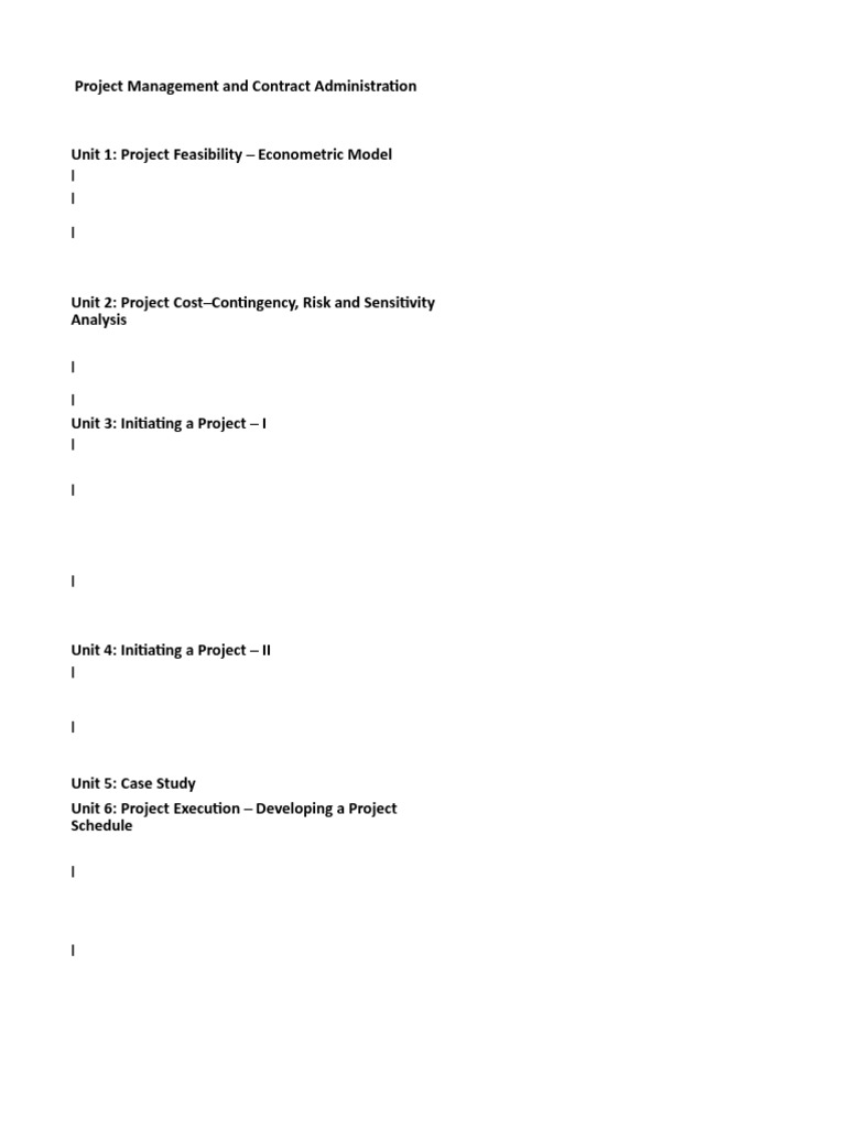 Project & Contract Management Guide | PDF | Project Management ...