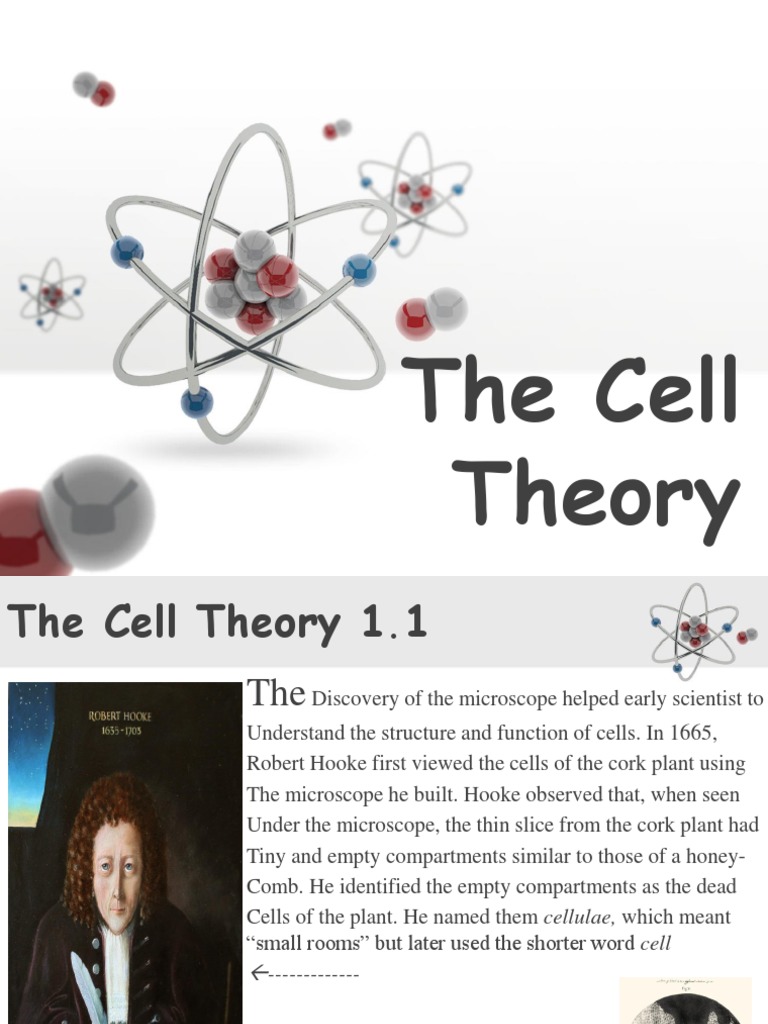 The Cell Theory | PDF | Photosynthesis | Chloroplast