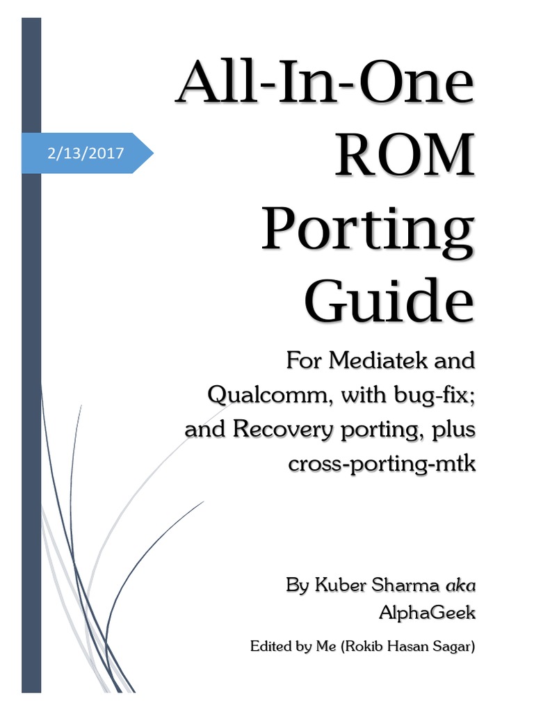 All-In-One ROM Porting Guide by AlphaGeek | PDF | Booting | Porting