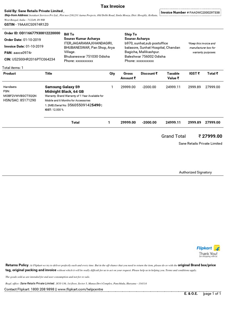Invoice | PDF | Retail | Business
