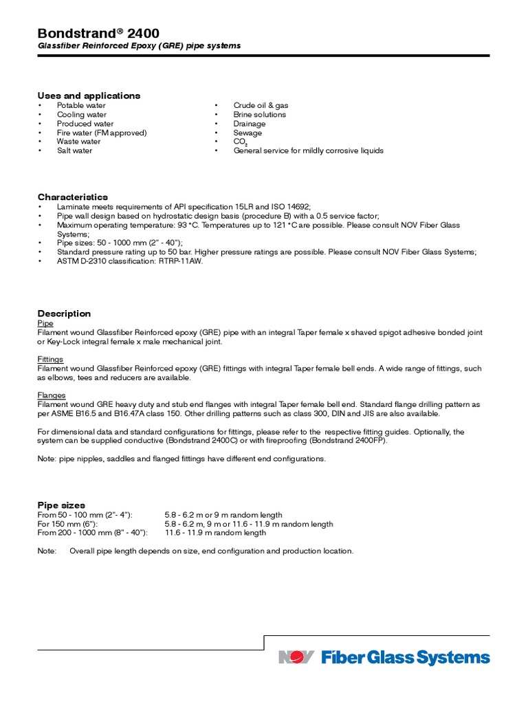 Pipe Catalogue | PDF | Fiberglass | Pipe (Fluid Conveyance)
