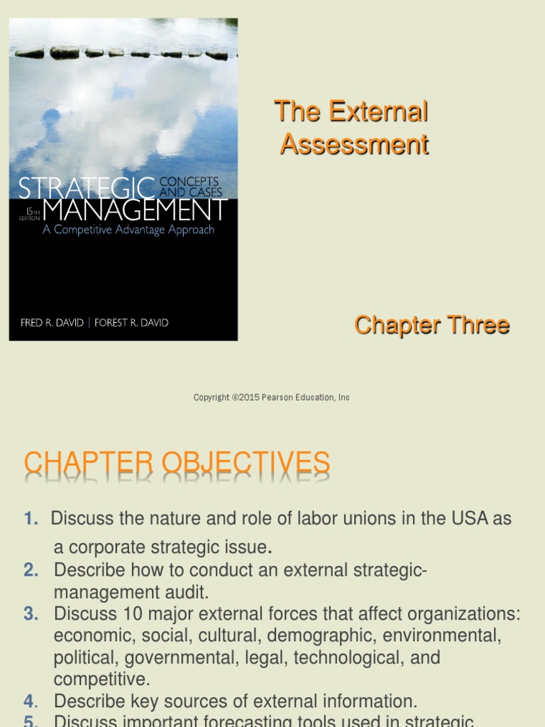 The External Assessment: Chapter Three | PDF | Competition | Strategic ...