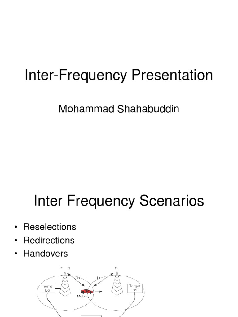 Inter Frequency Presentation | PDF | Computer Networking | Networks