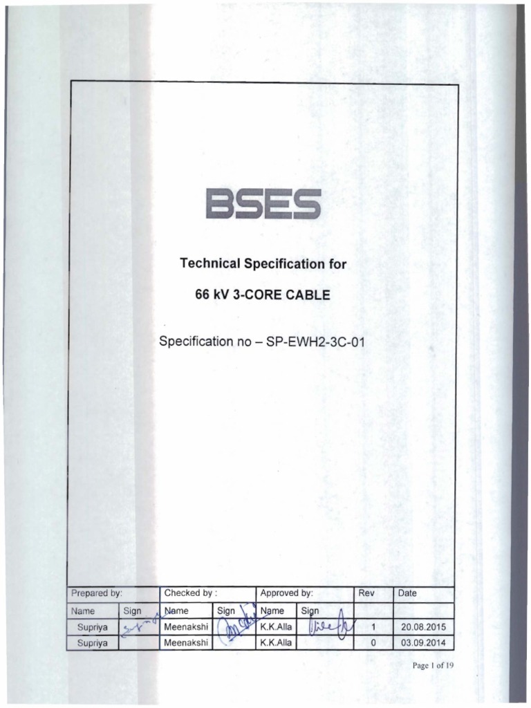EHV Cable | PDF | Electrical Wiring | Optical Fiber