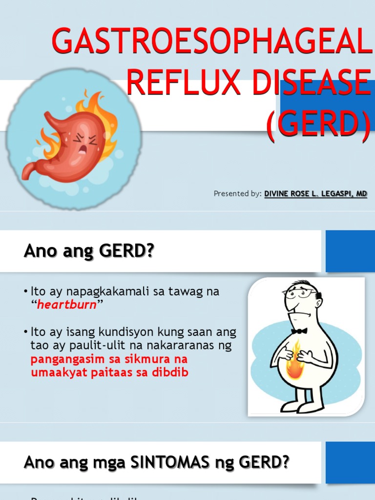 Gastroesophageal Reflux Disease (Gerd) | PDF