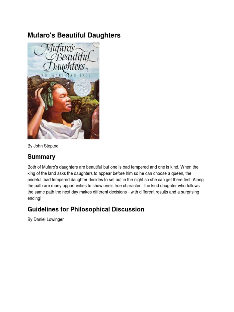 Mufaro's Daughters: A Moral Tale | PDF | Lie | Truth