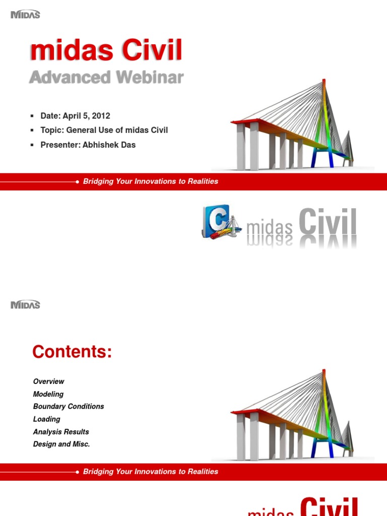 Optimize Your Structural Design with midas Civil Webinar | PDF ...