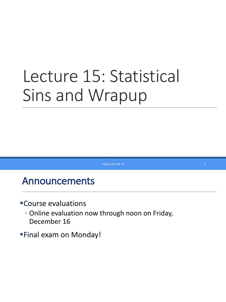 MIT6 0002F16 Lec15 | PDF | Mathematical Optimization | Monte Carlo Method