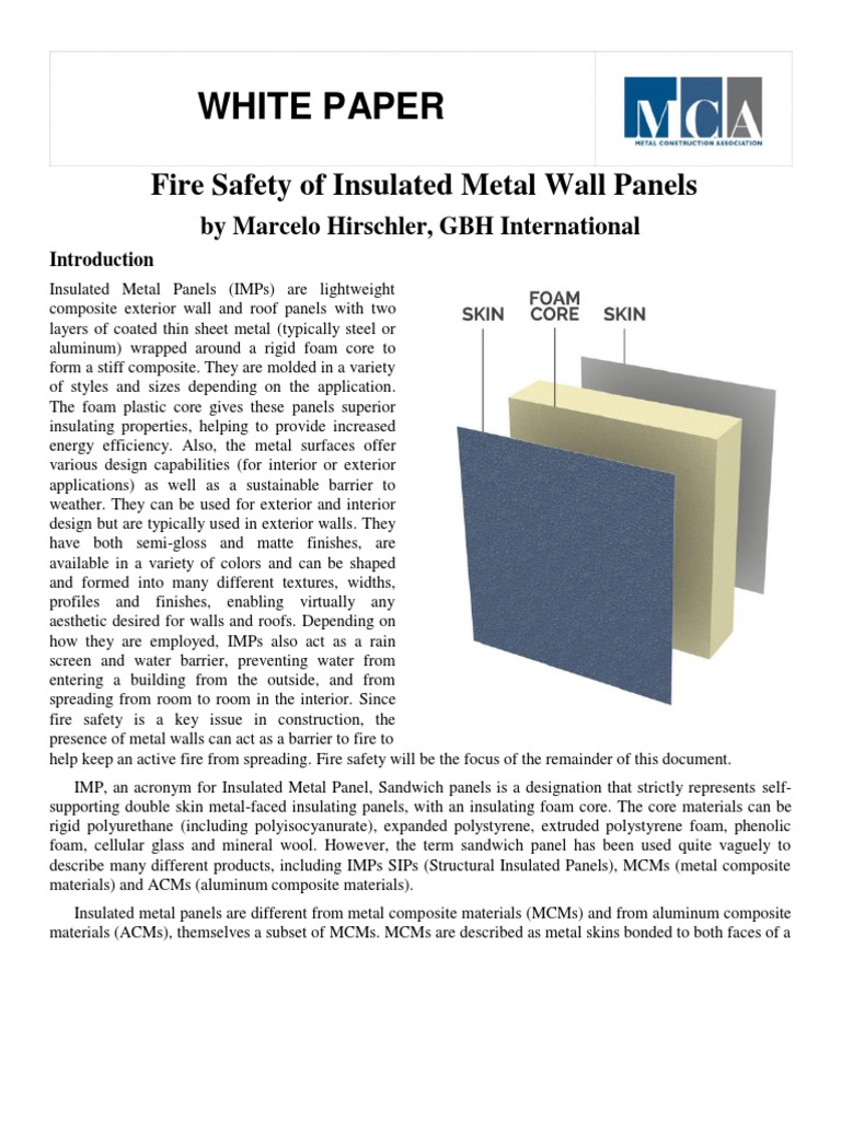 Fire Safety of Insulated Metal Panels | PDF | Polystyrene | Building ...