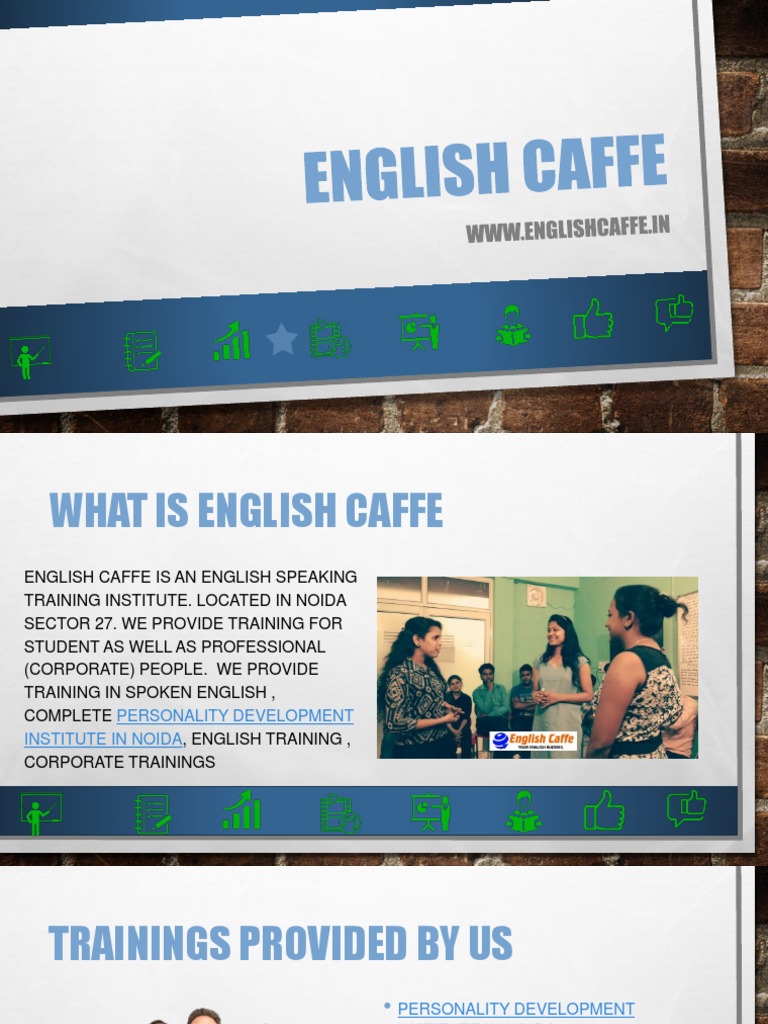 English Caffe-English Speaking Classes in Noida | PDF | Accent ...