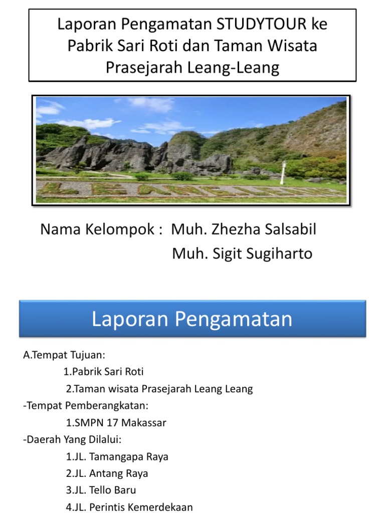 Laporan Pengamatan STUDYTOUR Ke Pabrik Sari Roti Dan | PDF