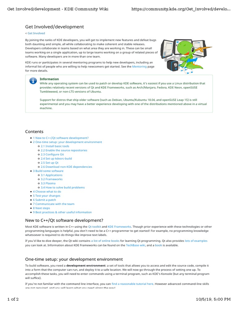 Getting Started with KDE Software Development: Setting Up Your Development Environment and ...