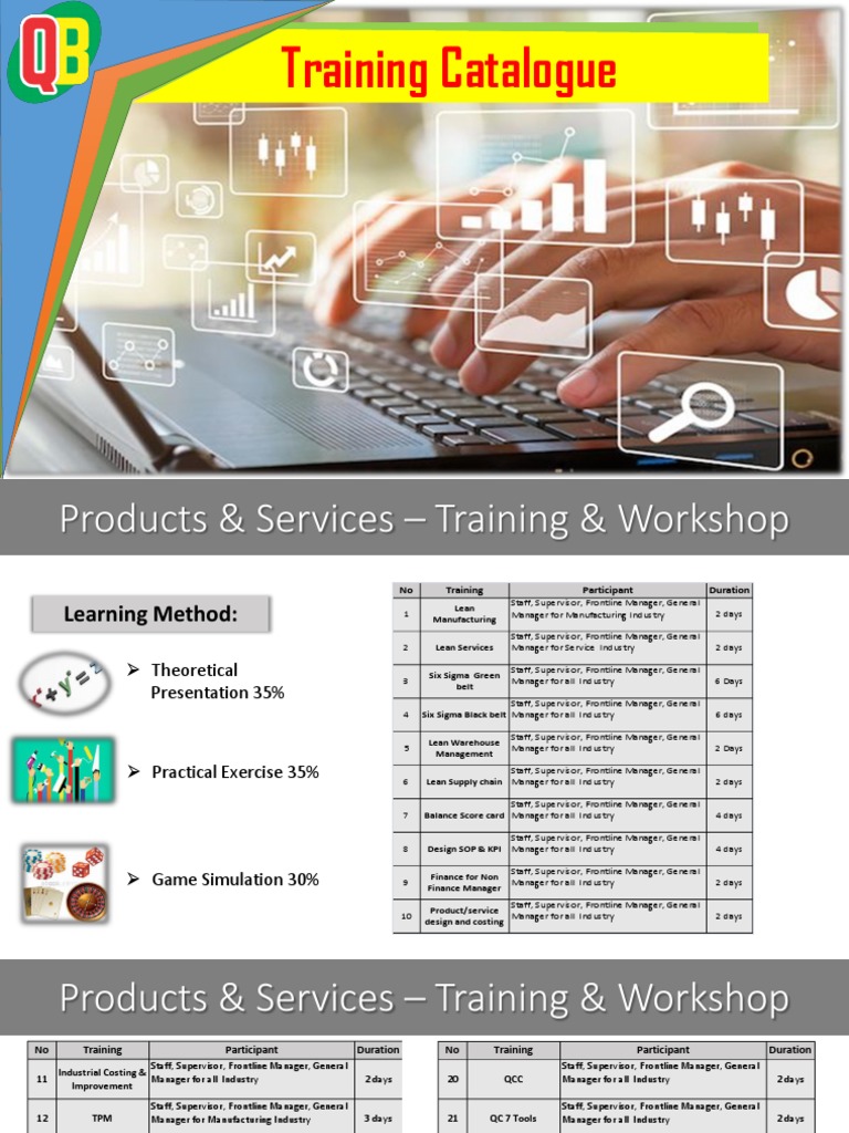 Training Catalogue Offers Lean Manufacturing and Services Workshops ...
