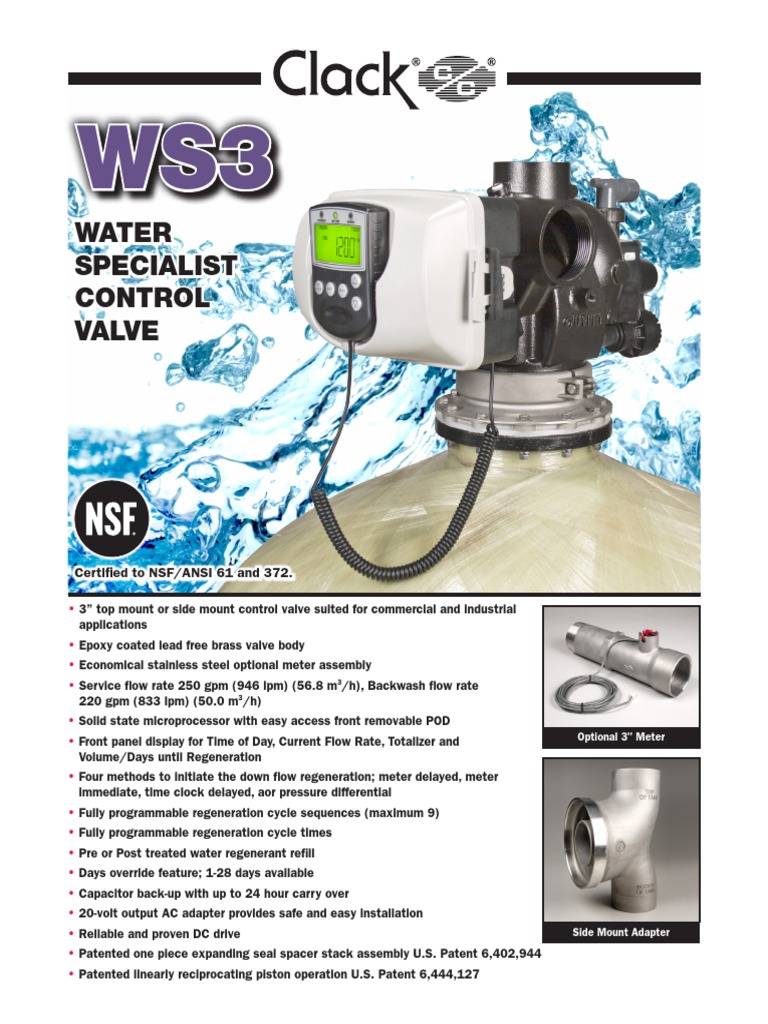 Valve Clack Ws3-2869 Catalogue | PDF | Flow Measurement | Valve