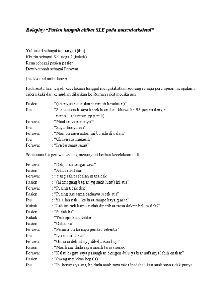 Paliatif Kelompok Roleplay Fix | PDF