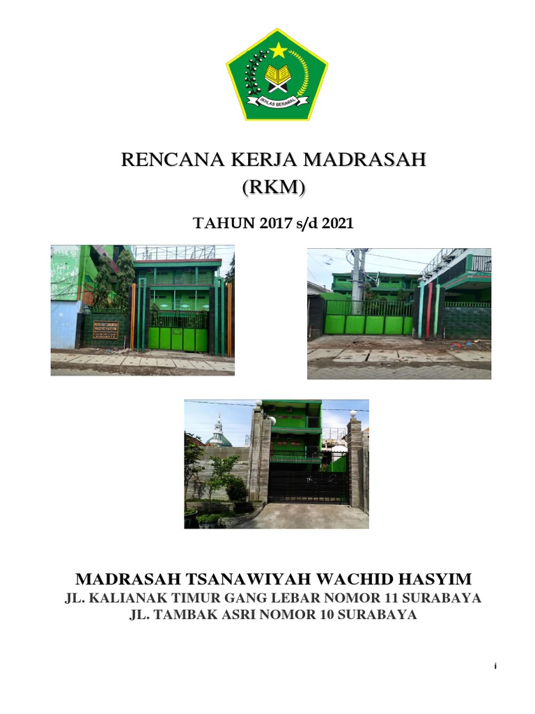 Rencana Kerja Madrasah (RKM) PDF | PDF