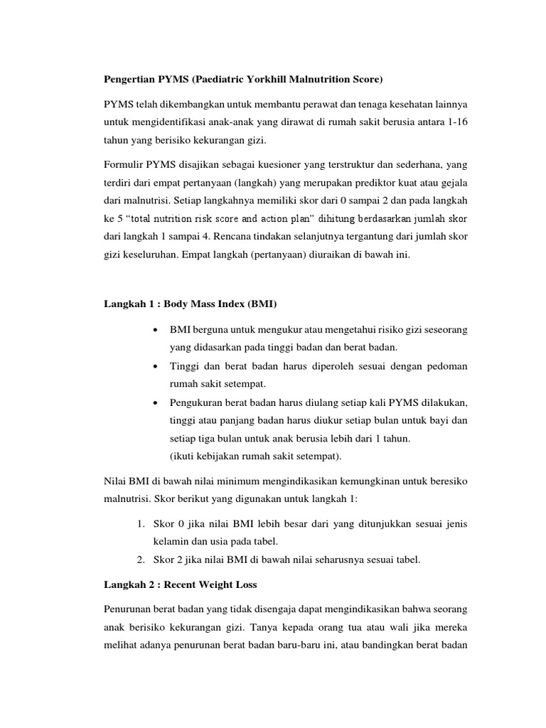 Pengertian PYMS | PDF