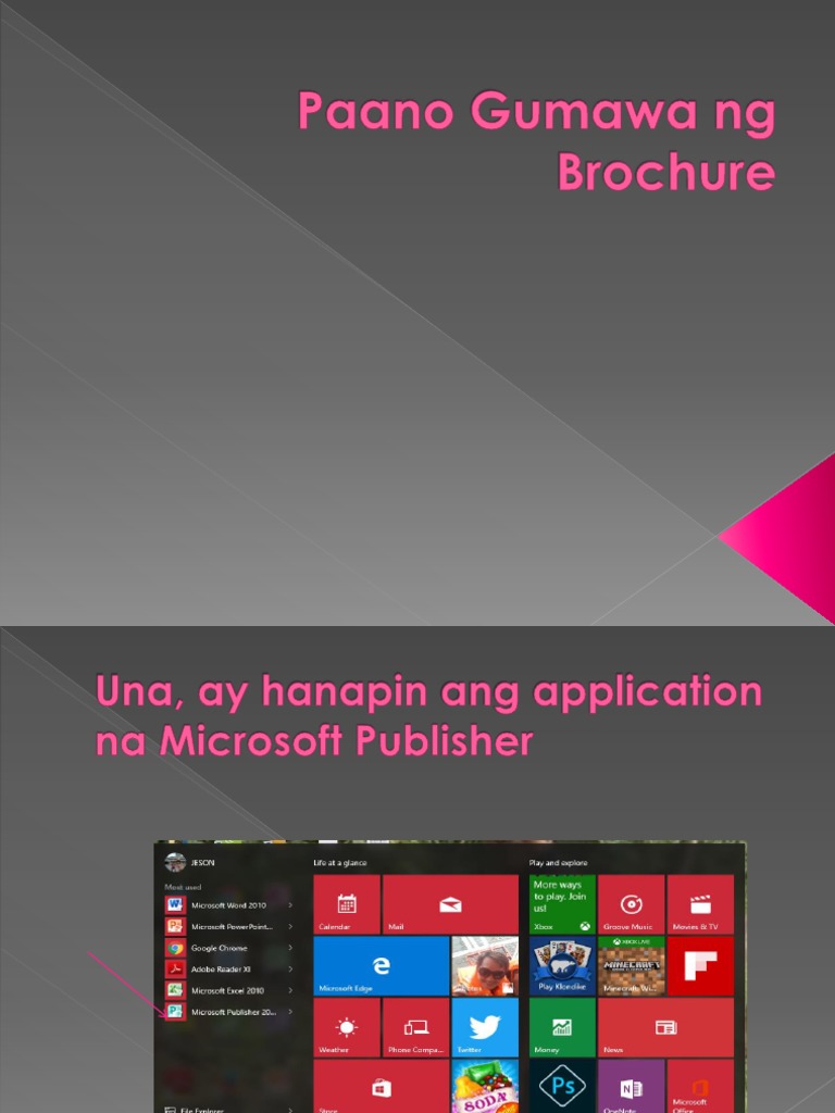 Paano Gumawa NG Brochure | PDF